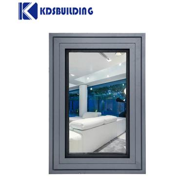 China Hangend aluminium ruit raam Casement boog Ronde raam voor villa Te koop