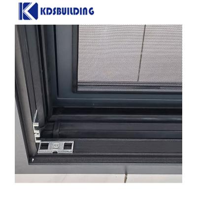 China Hangend aluminium ruit raam Casement boog Ronde raam voor villa Te koop