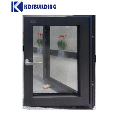 China Huis Aluminium Frame Glas Venster Orkaan Impact Dubbele Glazuur Thermische Breuk Te koop