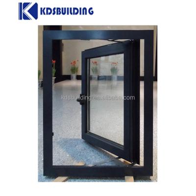 China Huis Aluminium Frame Glas Venster Orkaan Impact Dubbele Glazuur Thermische Breuk Te koop