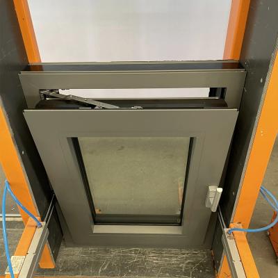 China Interieur Aluminium Frame Glas Venster Heavy Duty Hurricane Proof Thermal Break Te koop