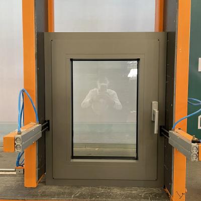 China Aluminium kantel- en draaivenster op maat waterdicht open buiten Te koop