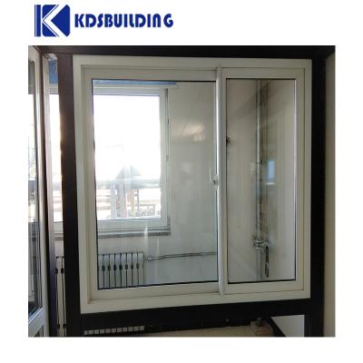 China KDSFábrica de construção barata preço Grill Design PVC Sliding Arch Window Fabricação Slide Glass Window à venda