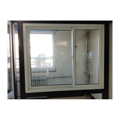 China KDSConstrucción Ventana de vidrio blanco Interior de la habitación Precio barato Ventana corredera de UPVC para el apartamento mayorista en venta