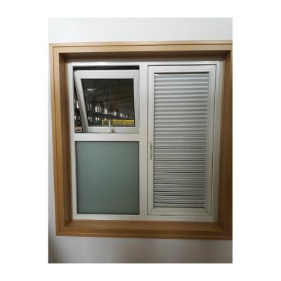 China Edificio KDSDos ventanas de PVC de acristalamiento ventana de plástico blanco ventanas de toldo upvc balcón vidrio para habitación en venta