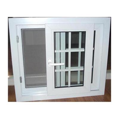 China KDSPlástico de construcción ventanas de PVC ventana corredera con gafas de mosquito doble ciego en venta