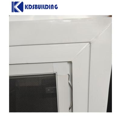 Cina KDSBuilding American Plastic Clear PVC UPVC Swing Operator Open Hand Casement Custom Crank Window Con Fly Screen in vendita