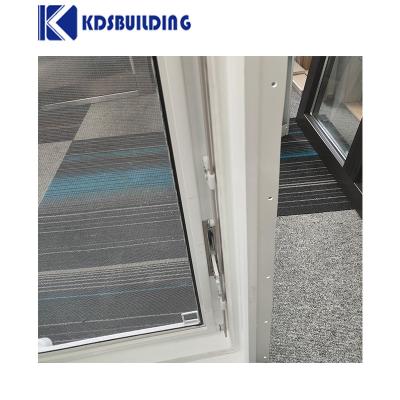 Cina KDSBuilding American Plastic Clear PVC UPVC Swing Operator Open Hand Casement Custom Crank Window Con Fly Screen in vendita