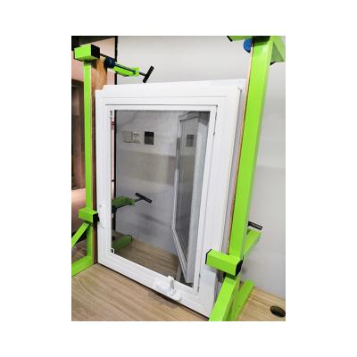 中国 KDSビルディング プラスチック スウィング アメリカン・オペレーター スタイル カスタム UPVC PVC ハンド・クランク フライスクリーン付き オープン・カセメント・ウィンドウ 販売のため