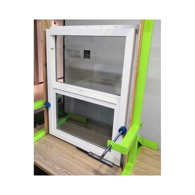 Китай KDSBuilding Vertical Sliding Plastic PVC Craftsman Американский белый цвет Одновесные окна с экраном продается