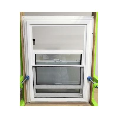 Китай KDSBuilding Vertical Sliding Plastic PVC Craftsman Американский белый цвет Одновесные окна с экраном продается