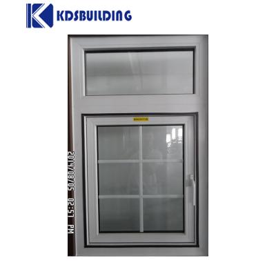 China KDSBuilding Exterior Pvc Small Casement Upvc Windows Duidelijk PVC Venster Glas Kassen Hurricane Impact Vensters Te koop