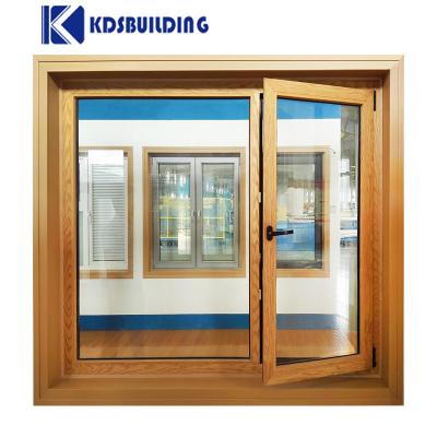 China KDSBuilding Franse moderne dubbelglazen helder thermisch glas Casement Windows Upvc Windows Fabrikant Te koop