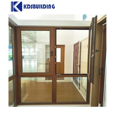 China KDSBuilding Franse moderne dubbelglazen helder thermisch glas Casement Windows Upvc Windows Fabrikant Te koop