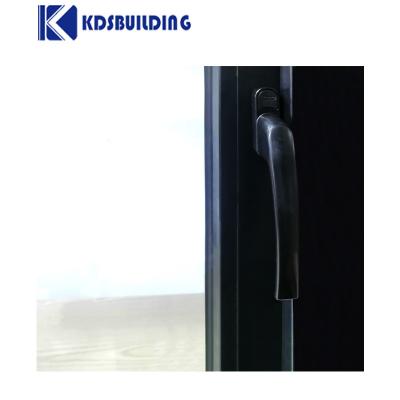 中国 KDSビルディング ダブルガラスのデザイン テンパールガラス ブラックフレーム PVC ヴィニール カーセメント 窓 防風 窓とドア 販売のため