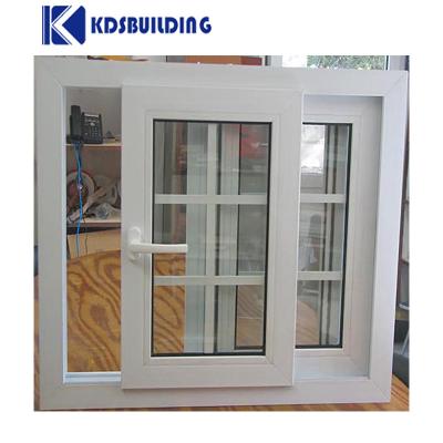 China KDSBuilding AS2047 New Design Double Glass Full Opening Manufacture Upvc Sliding Windows With Grille for sale