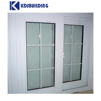 China KDSBuilding AS2047 New Design Double Glass Full Opening Manufacture Upvc Sliding Windows With Grille for sale