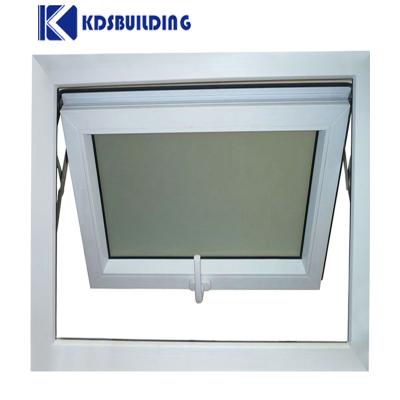 中国 KDSビルディング Upvc アウニング トップ ハング 窓 蚊帳 ガラス 固定 屋根 窓 部屋 販売のため