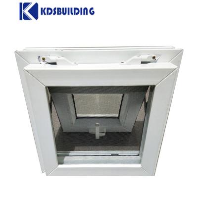 中国 KDSビルディング Upvc アウニング トップ ハング 窓 蚊帳 ガラス 固定 屋根 窓 部屋 販売のため