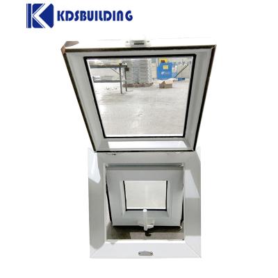 中国 KDSビルディング Upvc アウニング トップ ハング 窓 蚊帳 ガラス 固定 屋根 窓 部屋 販売のため