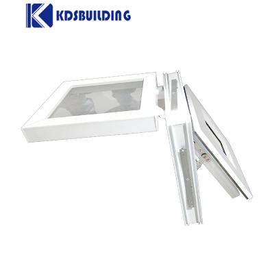 中国 KDSビルディング Upvc アウニング トップ ハング 窓 蚊帳 ガラス 固定 屋根 窓 部屋 販売のため