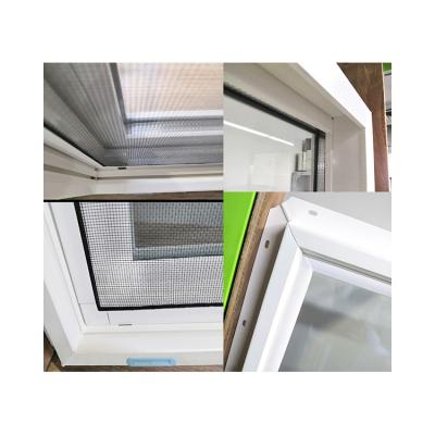 China KSConstrucción de alta calidad de PVC blanco doble ventanas colgantes de impacto de huracán ventanas estilo americano para habitación en venta