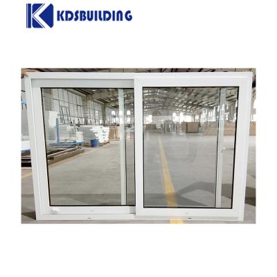 Китай Двойная остекленная стекла ПВХ белое UPVC ураганное окно продается