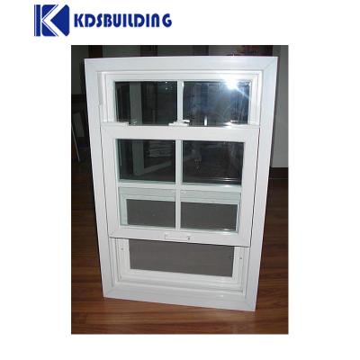 China KDSBuilding Pane Replacement Vinyl Ce Certificatie Hurricane Windows Steel Filipijnen Double Hang Window Met Screen For House Te koop
