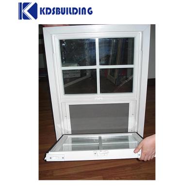 China KDSBuilding Pane Replacement Vinyl Ce Certificatie Hurricane Windows Steel Filipijnen Double Hang Window Met Screen For House Te koop