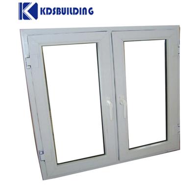 China Janela de quadro de PVC de vidro duplo com perfil de UPVC e revestimento de caixa de isolamento acústico à venda