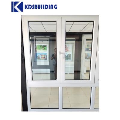 China Warmte-isolatie PVC-glasraam Dubbel Frans bekledingsraam Te koop