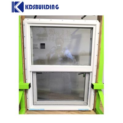 China Anti-roubo Janela de vinil suspensa única de plástico PVC deslizante vertical Janela UPVC à venda