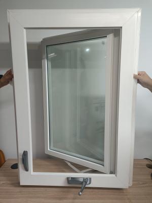 Китай Двухслойное ручное крыло с открывающимся катушным окном UPVC американское ручное наружное окно с экраном продается