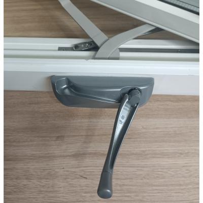 Китай Двухслойное ручное крыло с открывающимся катушным окном UPVC американское ручное наружное окно с экраном продается