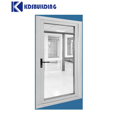 Cina Porta oscillante in PVC a prova di esplosione con fissaggio in vetro a pinza trasparente in vendita