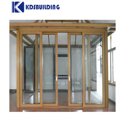 Cina KDSBuilding Mosquito Net Insect Screen Library Slide Door 3 Panel Slide Glass Door China Wholesale Pocket Door Slide in vendita