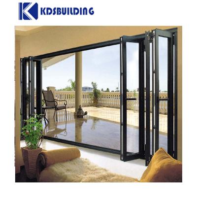 Cina KDSBuilding Soundproof Waterproof Exterior Patio Aluminum Panoramic Playable Glass Screen Doors in vendita
