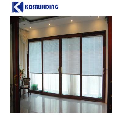 China KDSBuilding America Standard Supergrote schuifglasdeuren voor patio Aluminiumframe Drievoudige glazen lift schuifdeur Te koop
