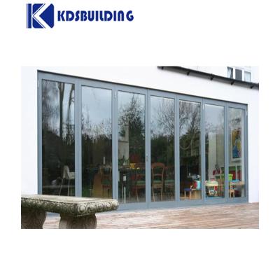 China Gepersonaliseerde buitenkant Interio geluidsdichte thermische breuk Low-E glas aluminium lift schuifdeuren Te koop