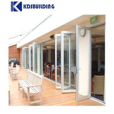 Cina KDSBuilding Horizontal Sliding Sliver White Large Frame Patio Aluminum Folding Window And Door (Fenestra e porta pieghevoli in alluminio) in vendita