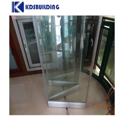 Cina Cina fabbricazione NFRC Alu Bifold senza telaio orizzontale scorrevole porta in vetro pieghevole in vendita