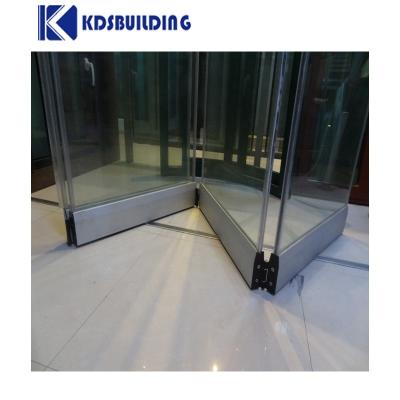 Cina Cina fabbricazione NFRC Alu Bifold senza telaio orizzontale scorrevole porta in vetro pieghevole in vendita