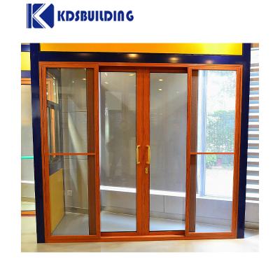 China KDSBouwen Witte orkaan impact glijbaan Aluminium beveiliging en glazen buitenste metalen deur Te koop