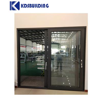 中国 KDSビルディング 豪華 オーストラリア 標準 グラス アルミニウム スライドドア 青いガス 販売のため