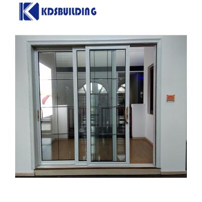 China Ecrã de metal exterior Patio extremamente estreito Porta deslizante de alumínio Porta motorizada para sala de estar à venda