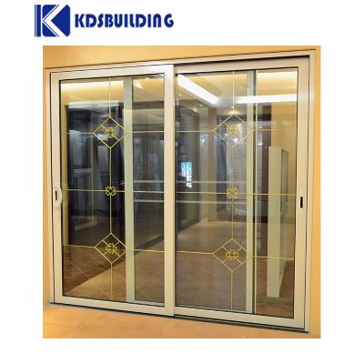 China Ecrã de metal exterior Patio extremamente estreito Porta deslizante de alumínio Porta motorizada para sala de estar à venda