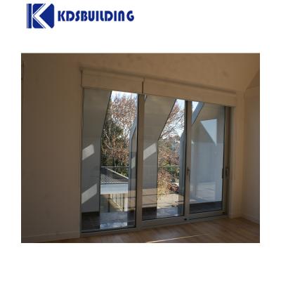 China KDSBuilding Balkon veranda aluminium veelzijdige schuifdeuren buitenste patio dubbel paneel schuifdeur Te koop
