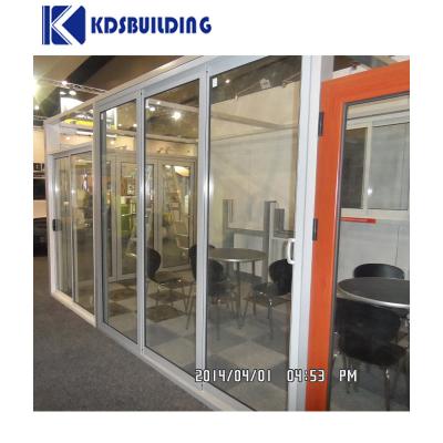 China KDSBuilding Balkon veranda aluminium veelzijdige schuifdeuren buitenste patio dubbel paneel schuifdeur Te koop
