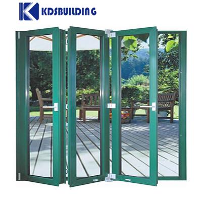China Nfrc Triple Tempered Glaze Energieeinsparende Hurrikan Impact Proof Außen Bi Klapptür Aluminium zu verkaufen