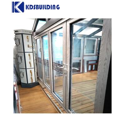 China KDSBuilding Innenraum Französisch Bankettsaal Philippinen Aluminium Bi-Faltfenster Schiebefenster Falttür zu verkaufen